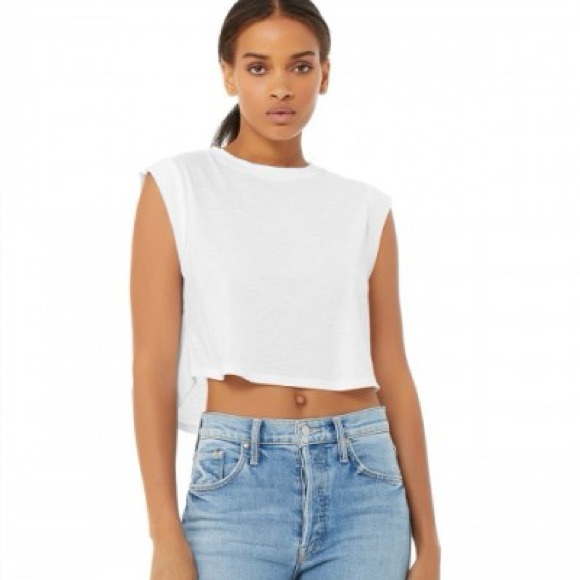 Bella Canvas | Tops | New Bella Canvas Festival Cropped Muscle Tee | Poshmark